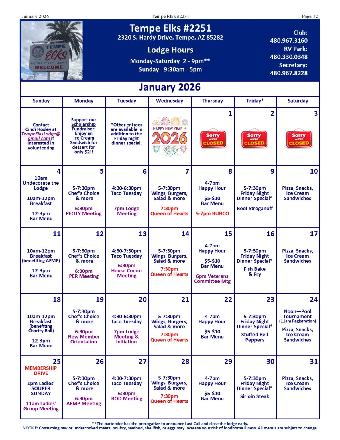 Tempe Elks #2251 – A Fraternal Organization
